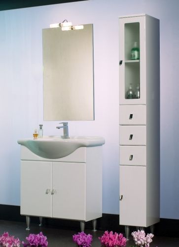 Cleo bathroom furniture cm 55 integral washbasin bh