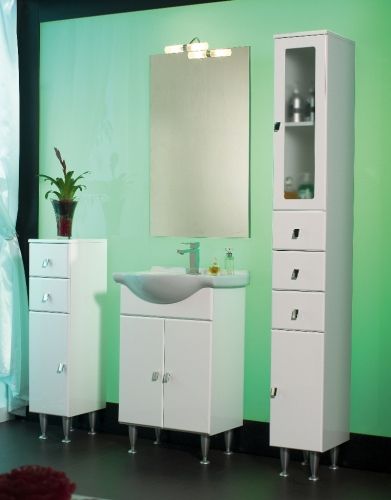 Cleo bathroom furniture cm 55 integral washbasin bh